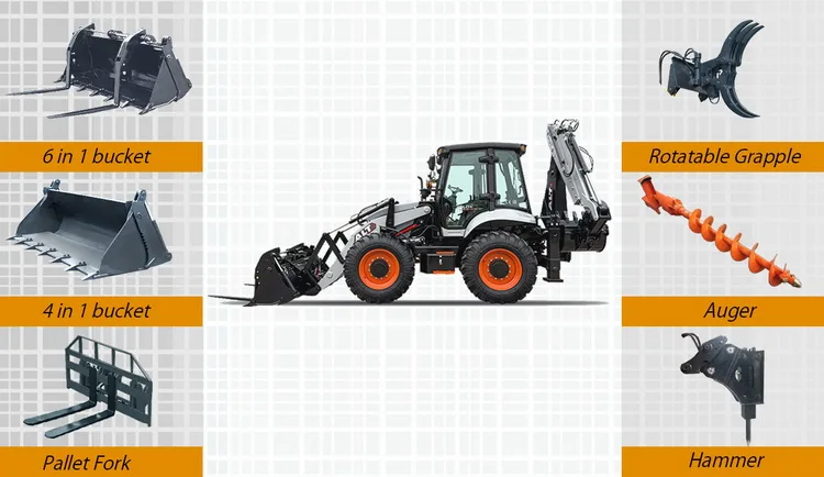 AOLITE BL105-25 Backhoe Loader 2.5 Ton - Reliable & Efficient