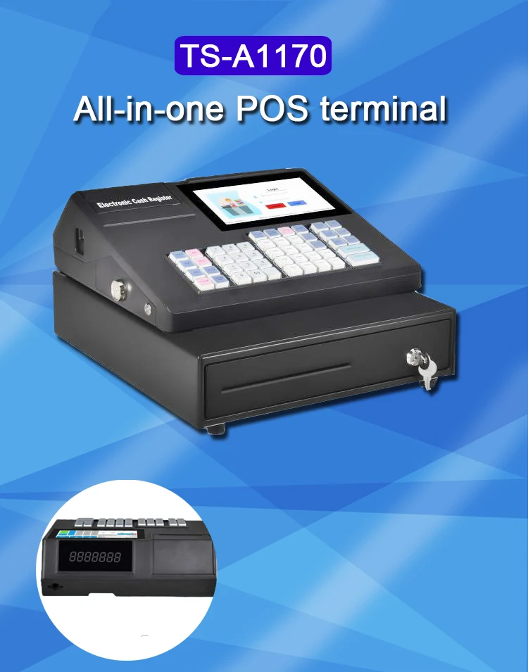 Electronic Cash Register 48keys Keyboards Android11 Tablet Pc Pos With ...