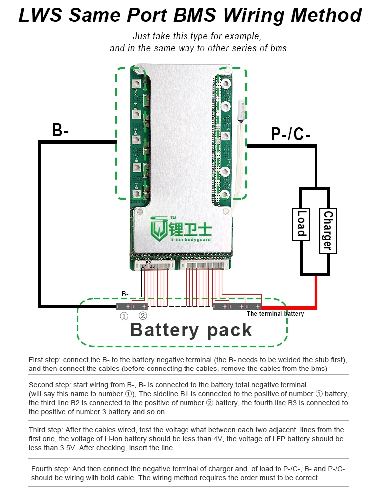 Lws Lithium Bms 48v Smart Bms Can Rs485 Uart Lfp 60v Software Pcm ...