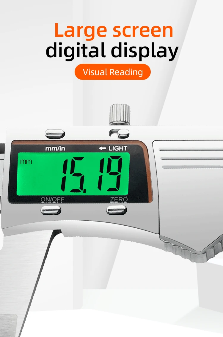 Factory Supply Digital Caliper Backlight 150mm 6 Inch Caliper Metal ...