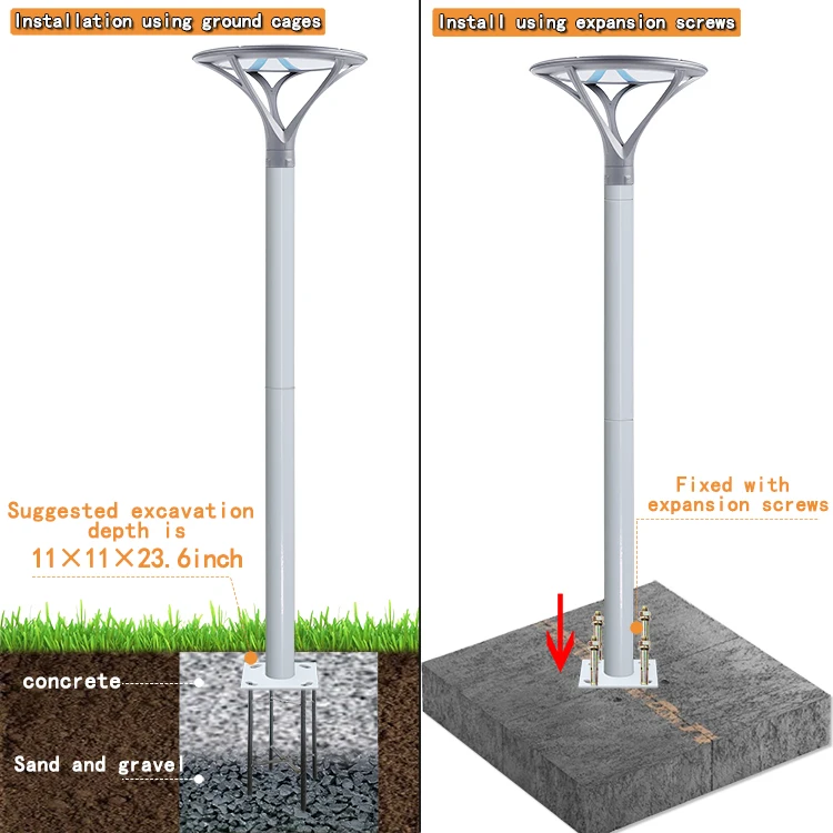 Heavy Duty Parking Lot Street Light Poles - Z.S LIGHTING