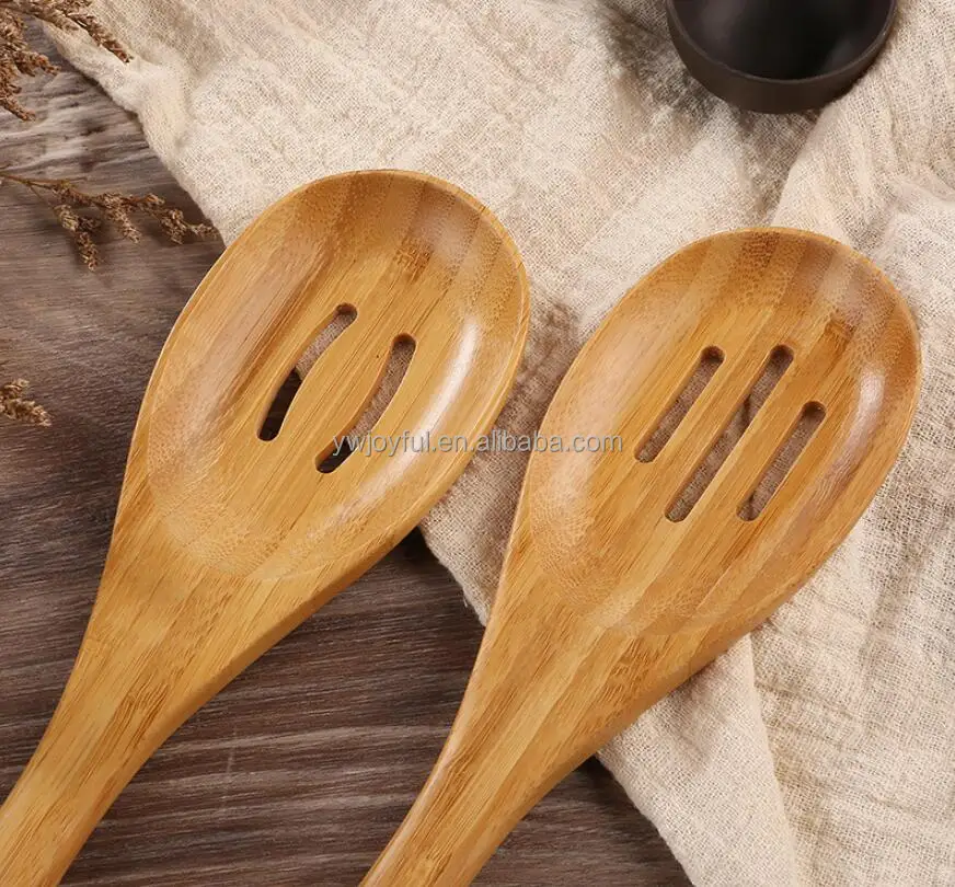 Bamboo Utensil Set 6 Pcs Kitchen Cooking Tools For Nonstick Pots Pans ...