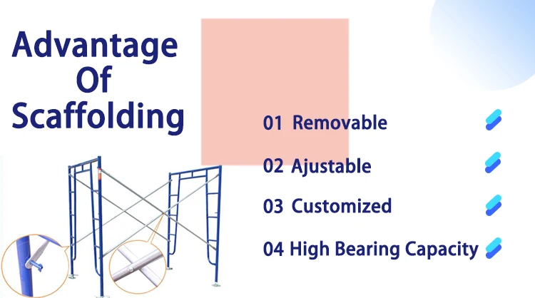 Building Construction Scaffolding Metal Steel Ladder Frame Scaffold ...