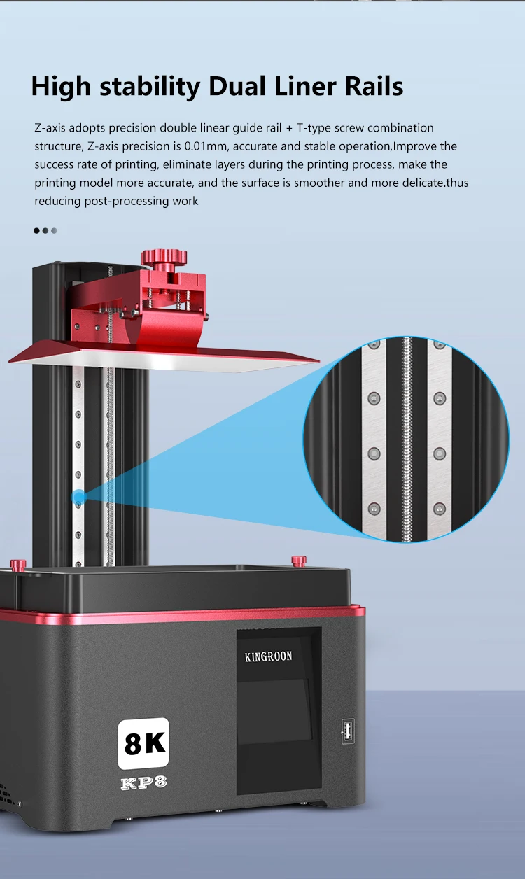 High Precision Mini Dental Resin 3d Printer 8k Large Size 228*128*200mm ...