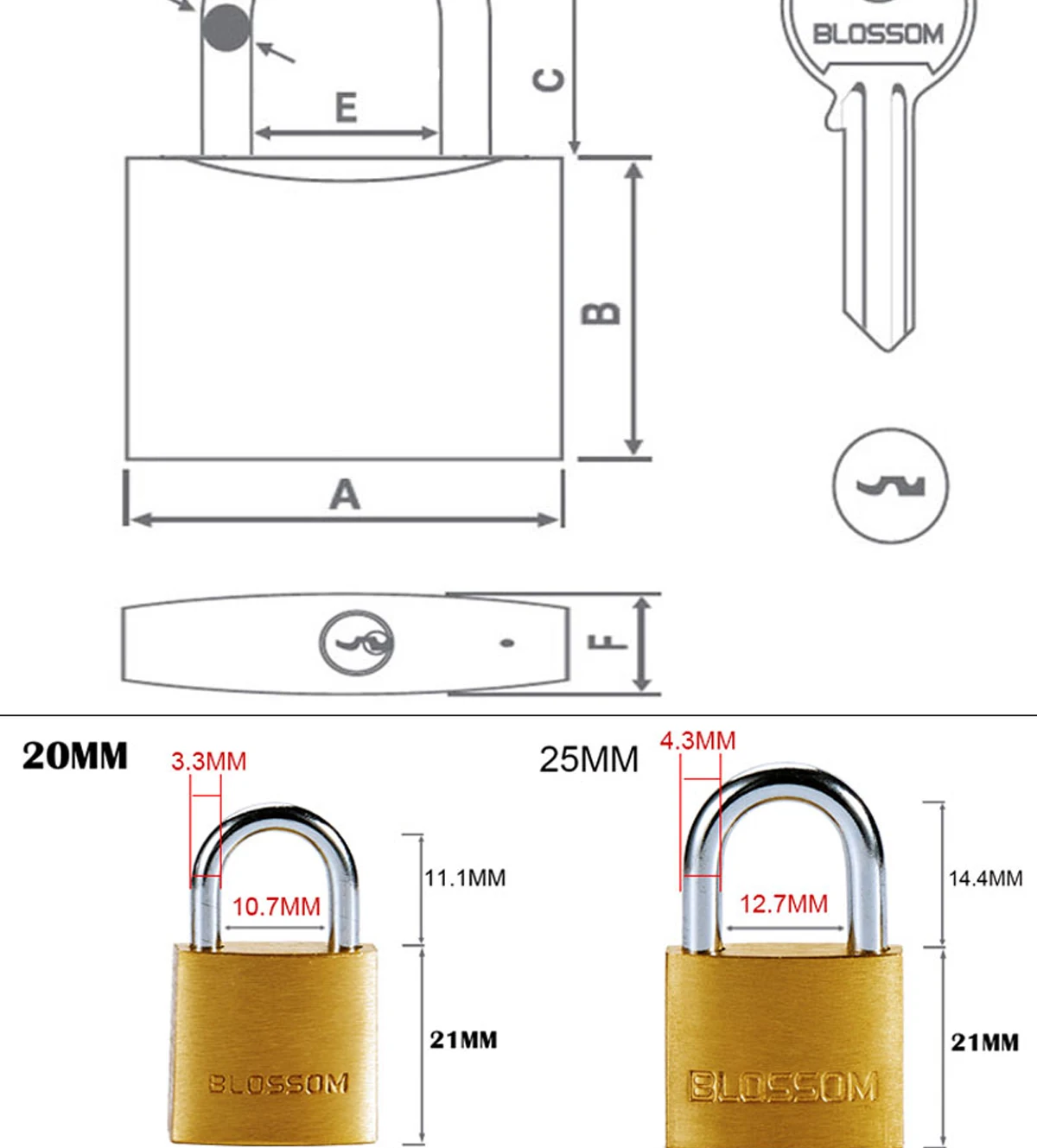 BC16 20mm China Secure Lock Manufacturer Top Safety High Security Door ...