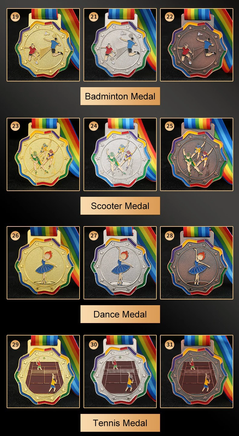 Sports Race Award Medals Gold Blank Metal Plated Custom Made 3d Europe ...