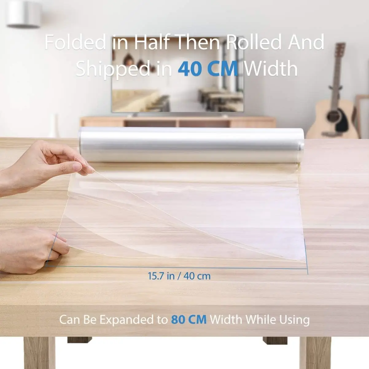 Clear Cellophane Wrap Roll 31.5 in X 110 Ft, 3 Mil Thickness Cellophane ...