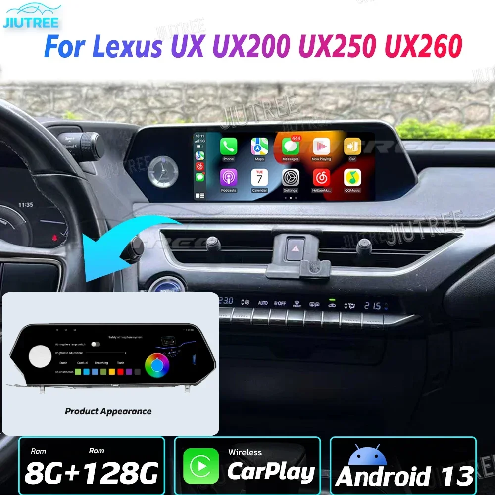 Android 13 Screen Car Radio Carplay For Lexus Ux260h Ux200 Ux250 2019 2020 Ux Ux250h Stereo Gps ...