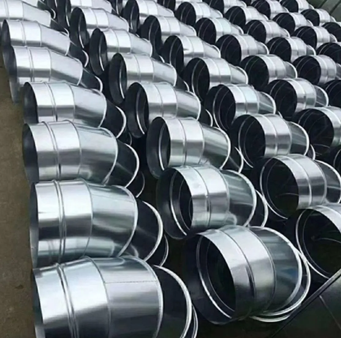 Galvanized Sheet Spiral Duct Elbow For Ventilation Ductwork Joint - Buy ...