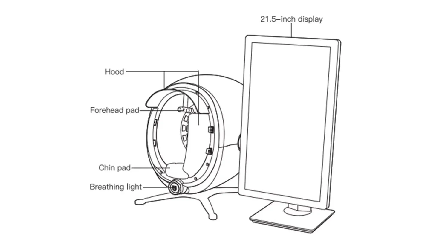 Cenmde Wood Lamp Skin Analyzer - Advanced Facial Diagnosis