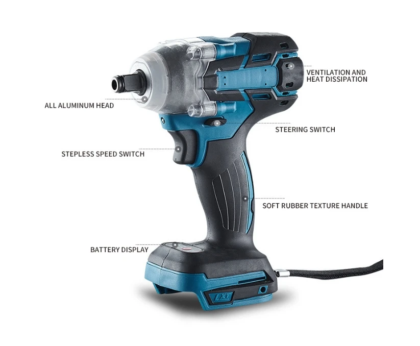 Ananke Tools High Torque Cordless Impact Power Wrench Set