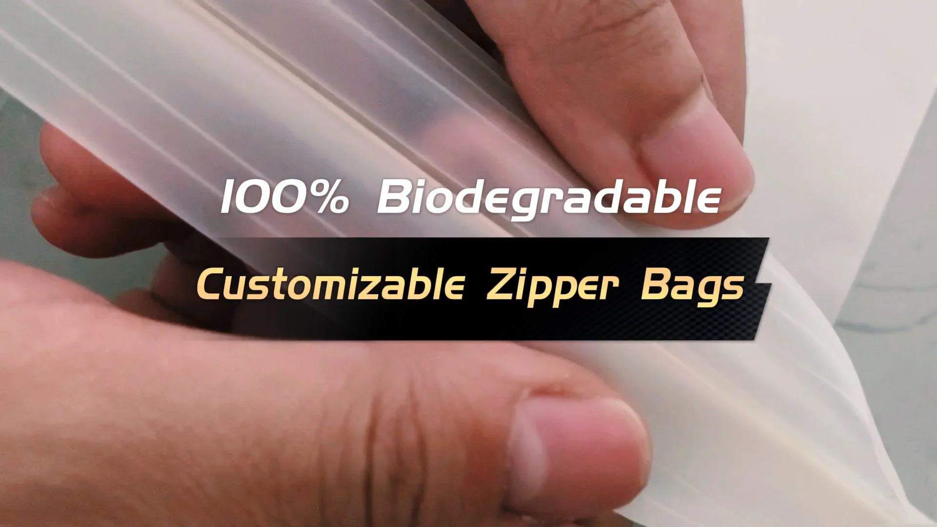 100% Biodegradable Pla Ziplock Compostable Resealable Poly Zipper Eco ...