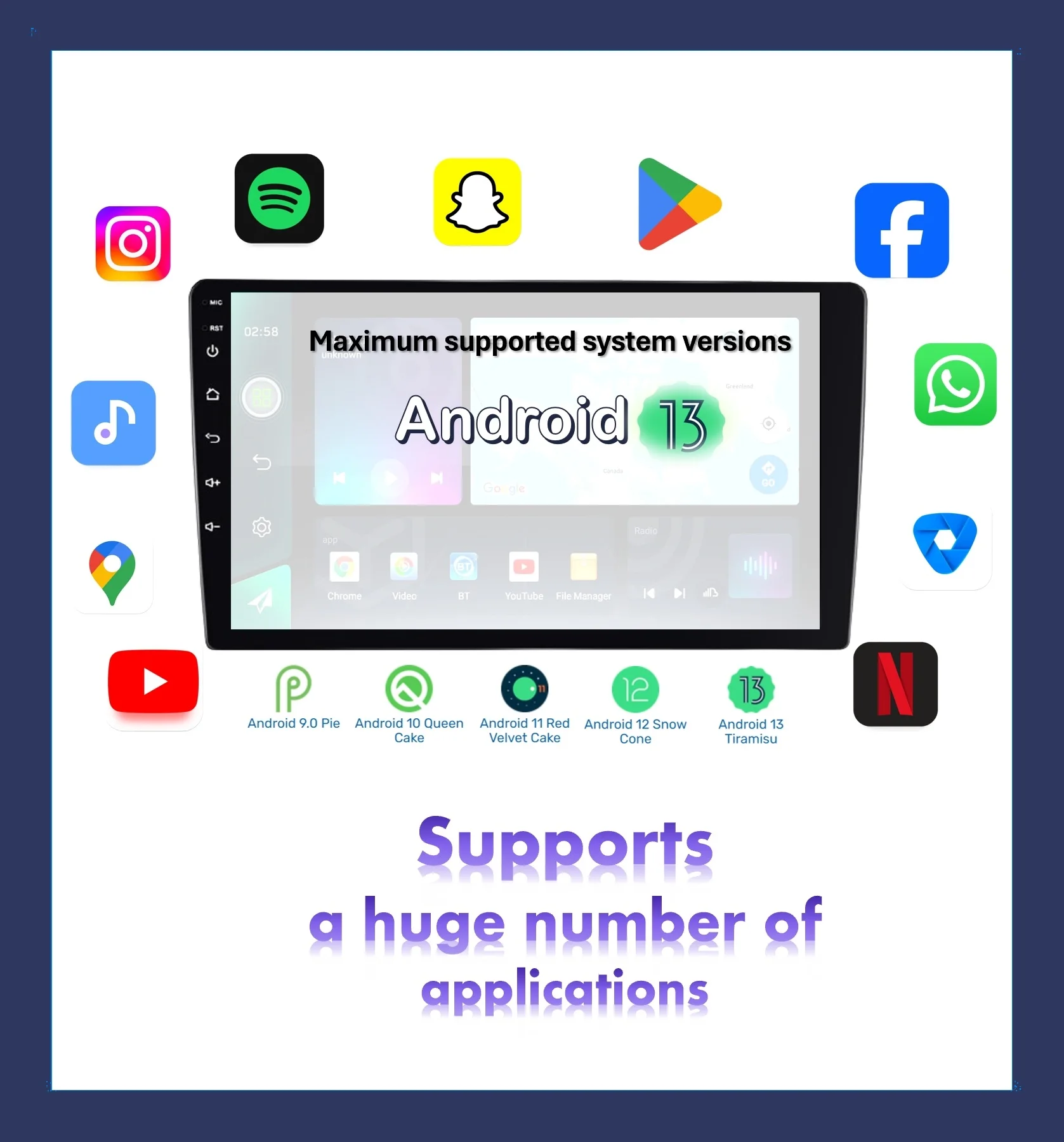 Universal 1din Carplay Motorized Screen 7/9/10 Inch Carplay Android ...