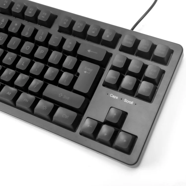 K87b 87 Keys Usb Keyboard Computer Accessories Wired Russian Backlit ...