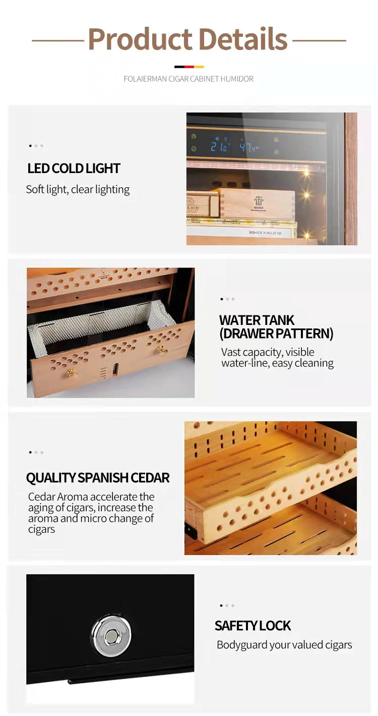Large Cigar Cooler Humidifier,Big Humidor Cabinet,Electric Cigar Cooler ...