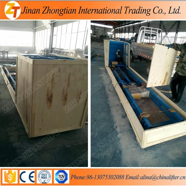 Zhongtian Heavy Duty Hydraulic Warehouse Cargo Lift/guide Rail Elevator ...
