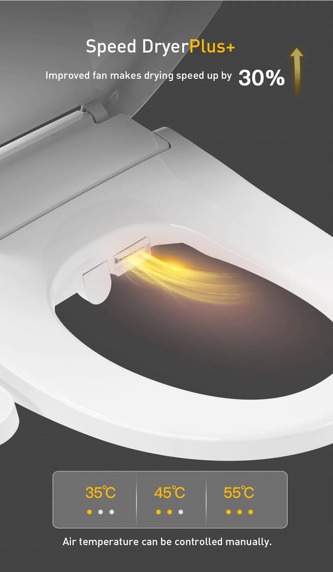 F1S535 APP Control Siphon Jet Flushing Wc Electronic Smart Toilet Bidet ...