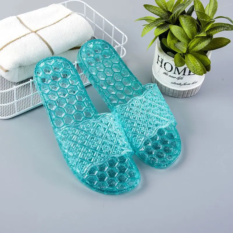 Transparent PVC Indoor Slippers - Lightweight & Stylish