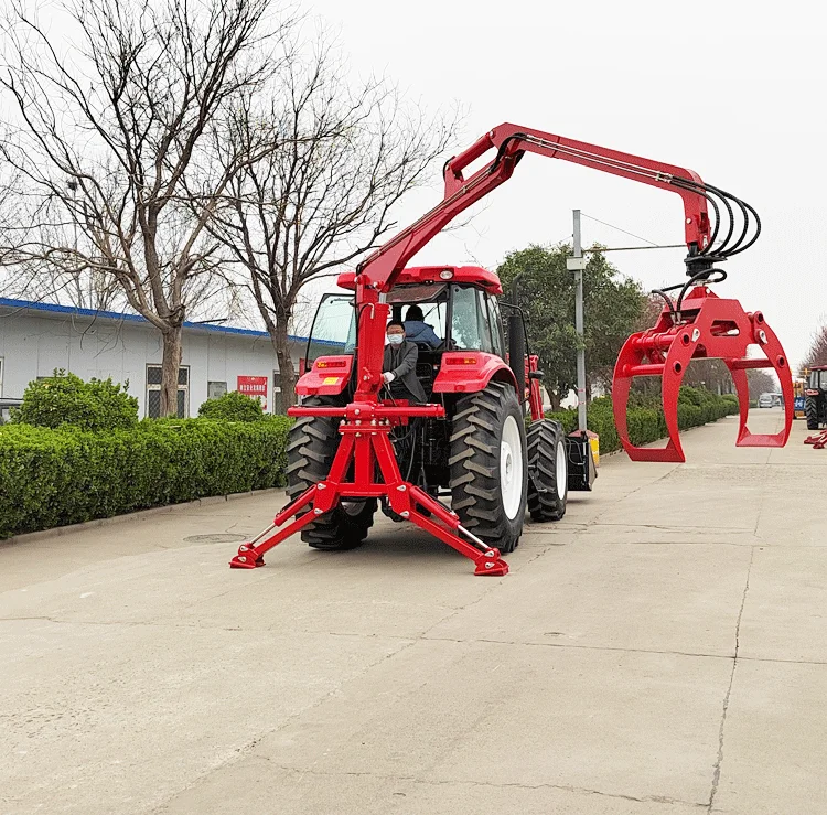 Tractor 3 Point Hitch Hydraulic Forest Logs Crane - SAMTRA