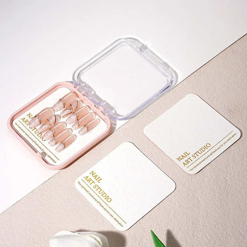 Custom Logo Nail Storage And Display Card Box Ideal For Press On Nails ...