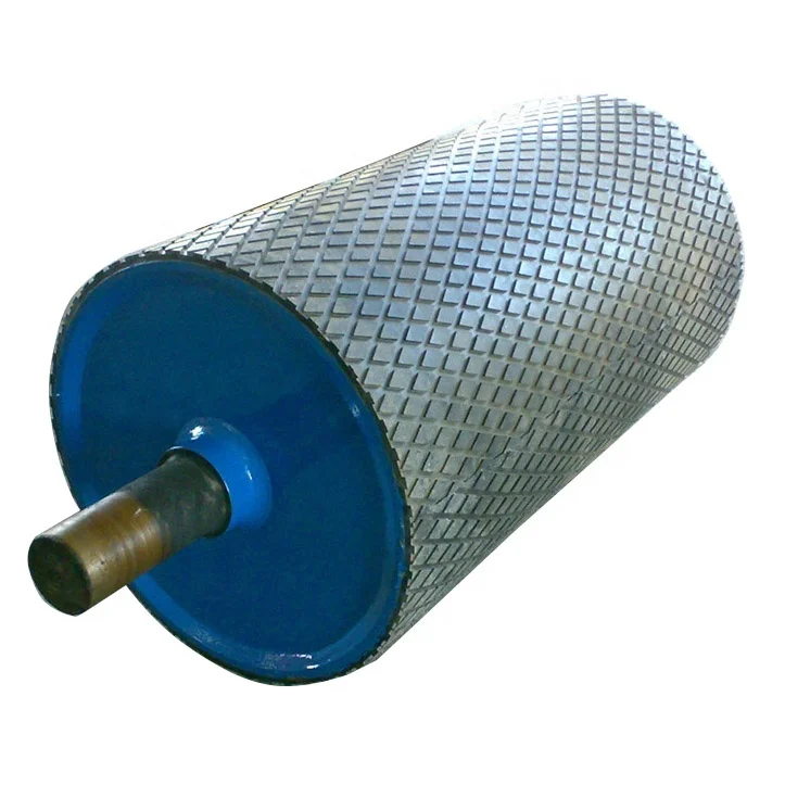 rubber belt herringbone grooved lagging pulley cema standard motorized ...