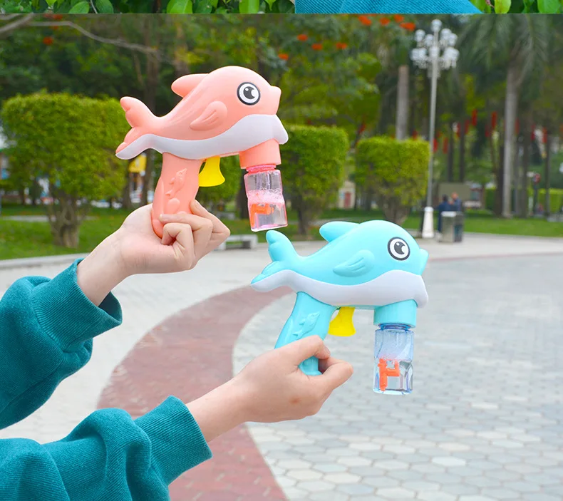 Wholesale Water Soap Bubble Gun - Dolphin Shape Fun!