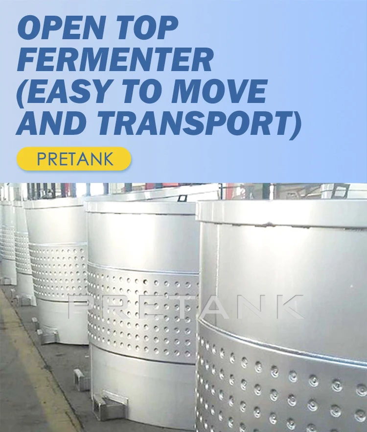 Cooling Jacket 7000l Food Grade Stainless Steel Open Top Forkable ...