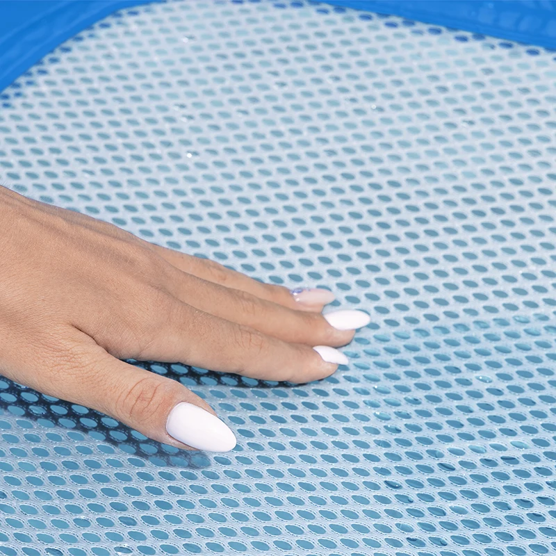 Outdoor Folding Swim Water Lazy Lounge Luxurious Wide Inflatable Float ...