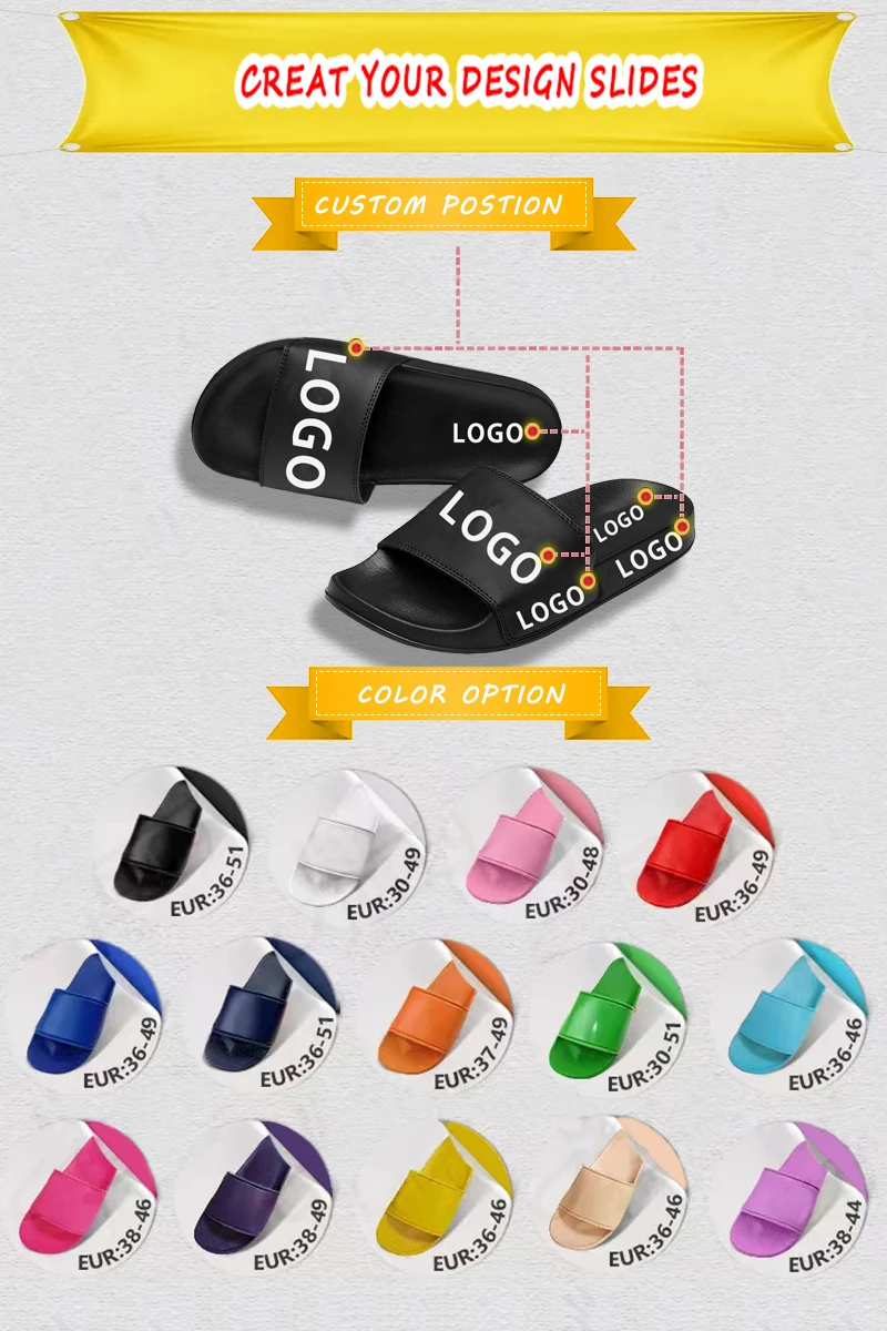 Custom Indoor Sandal Unisex Fluffy Beach Home Hotel Flip-flop Slides ...