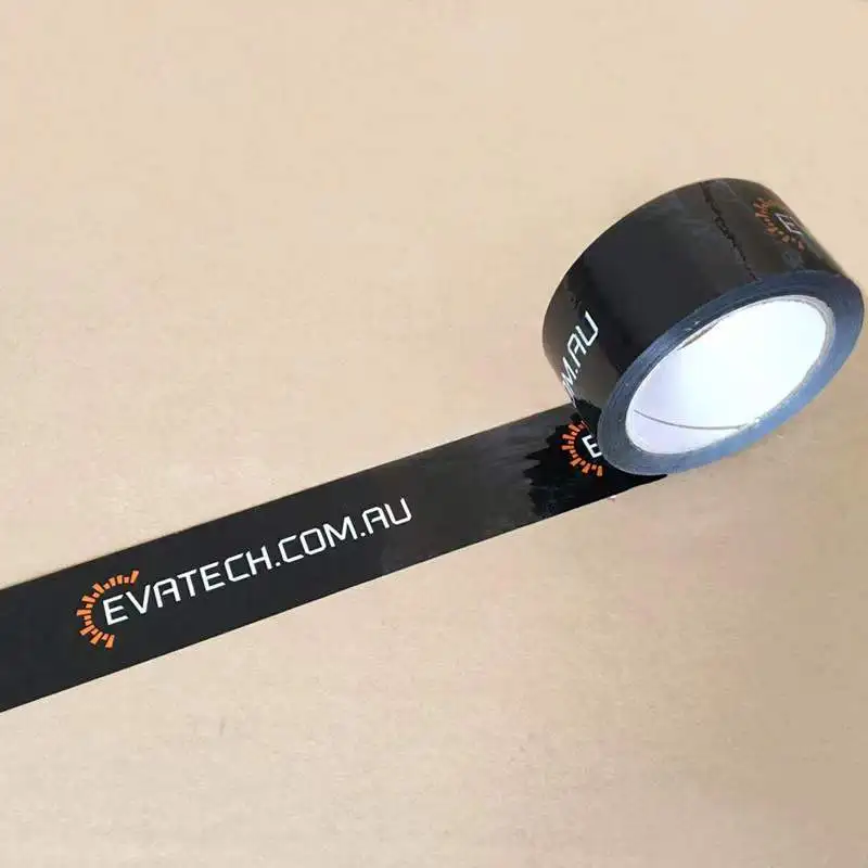 Custom Print Adhesive Company Logo Branded Packing Sellotape Parcel ...