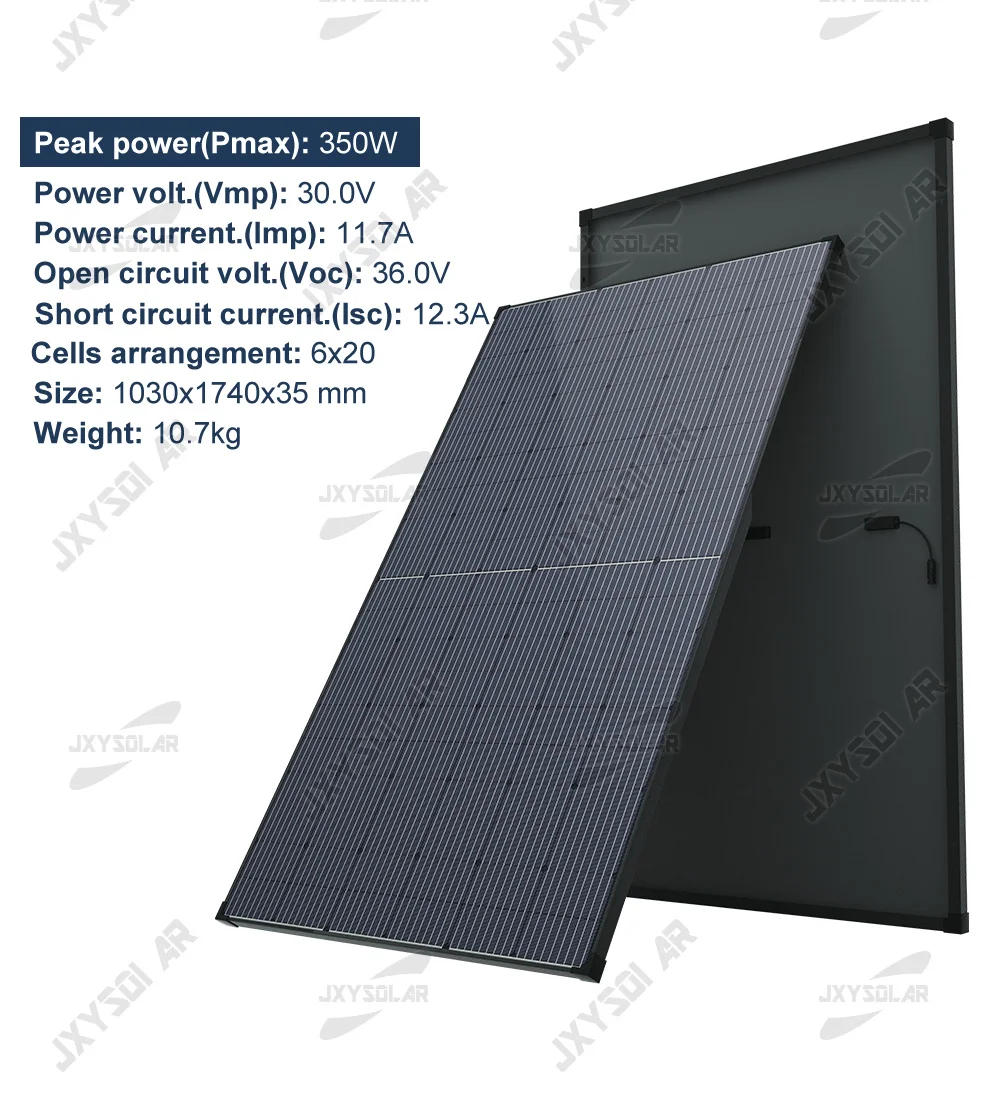 350w Lightweight Solar Panel Sun Power Mono Half Cell Solar Panel PV ...