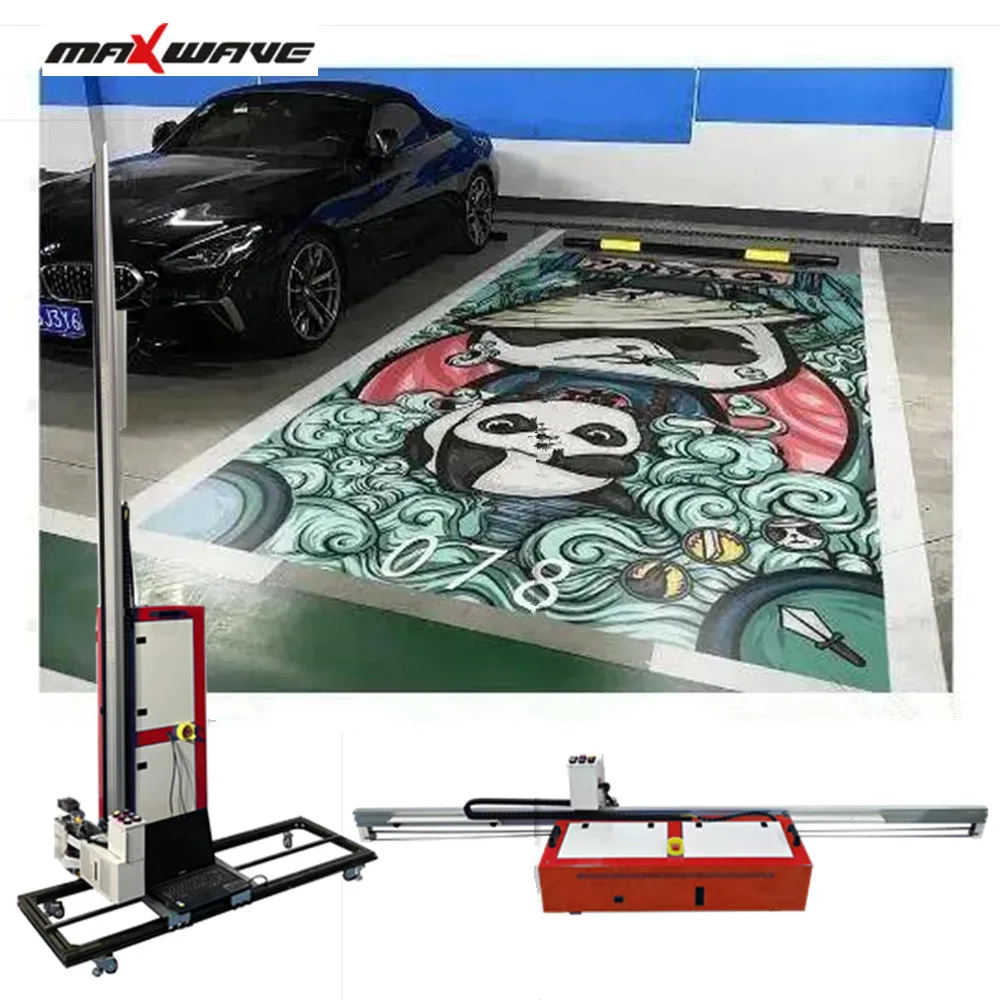 All-in-one Wall Floor Printer 3D Vertical CMYKW UV Wall&Floor Printing ...