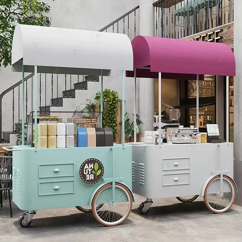 Mini Iron Art Tea Break Cart - Multifunctional Food Cart