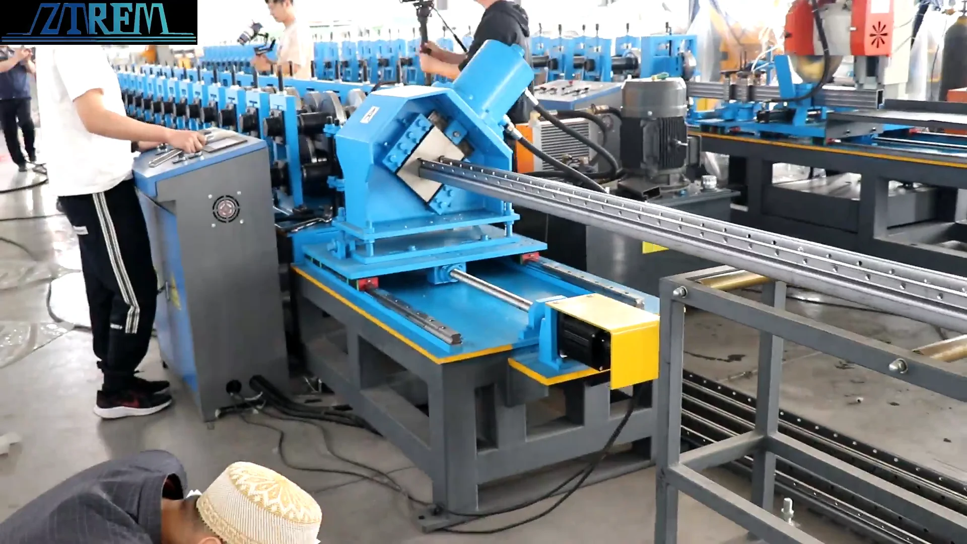 Pallet Rack Supermarket Shelf Storage Upright Beam Roll Forming Machine ...