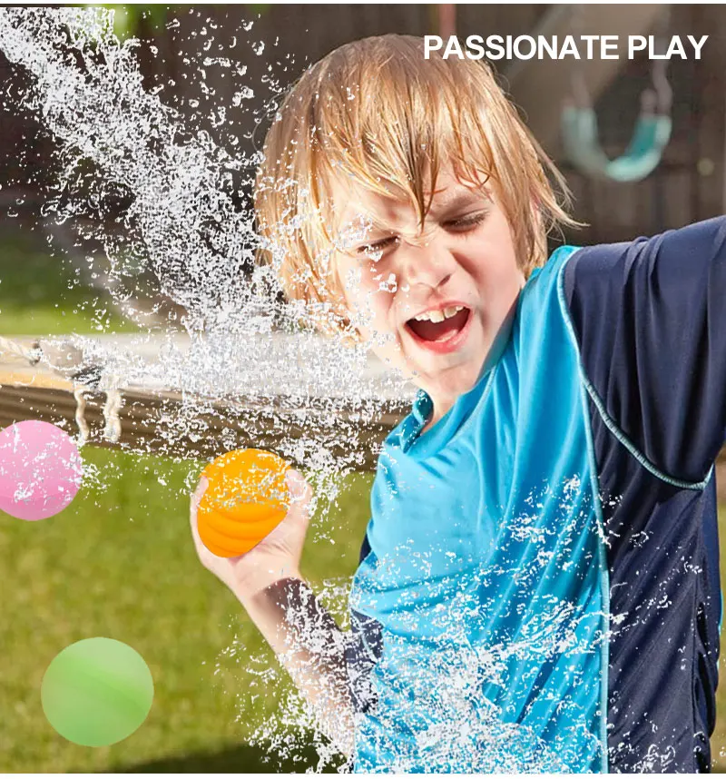 Refillable Silicone Water Balloon Reusable Self Sealing Water Balloons ...