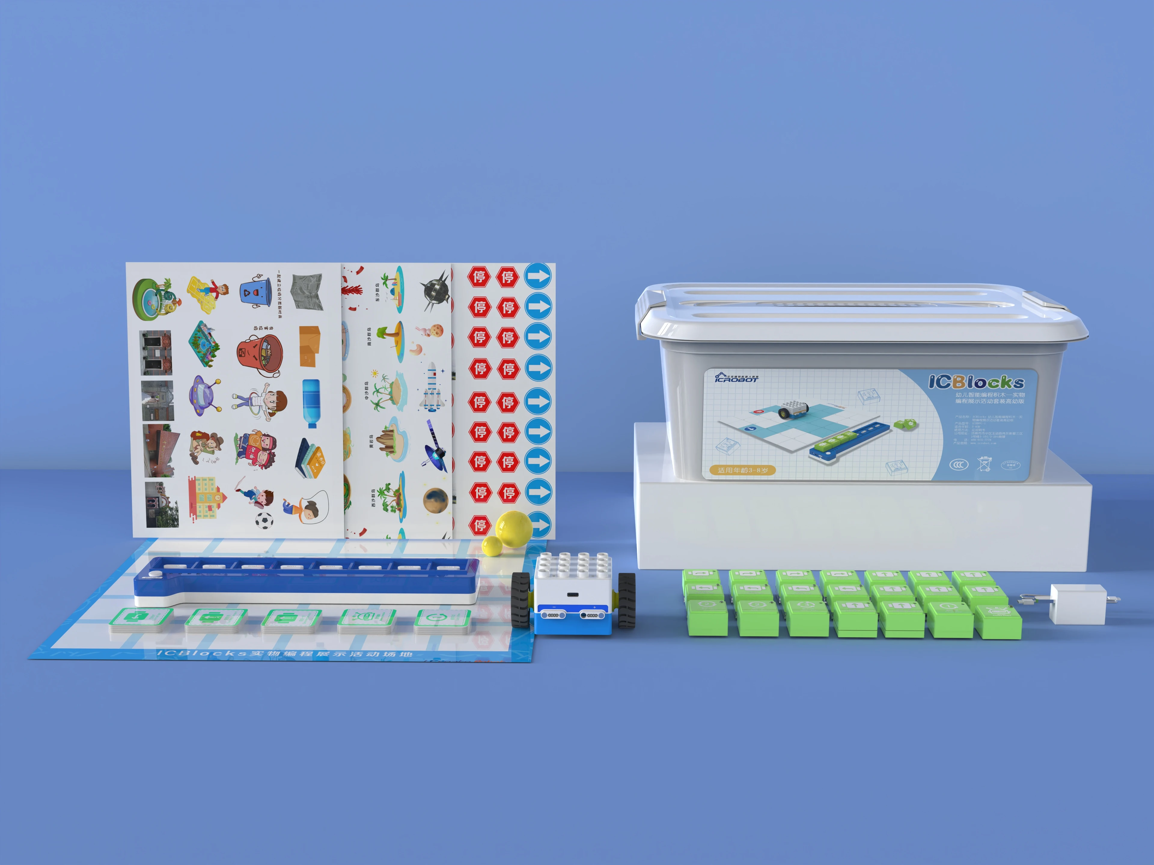 ICBlocks Smart Screenless Coding Block Set DIY Electronic Construction ...