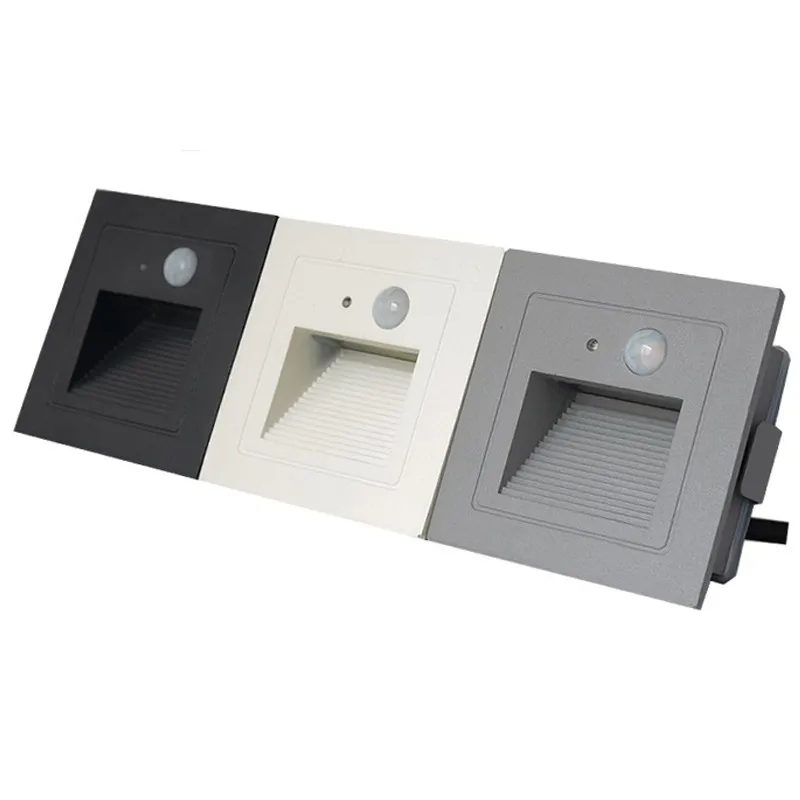 Indoor Outdoor Corner Recessed Foot Step Stair Wall Lamp