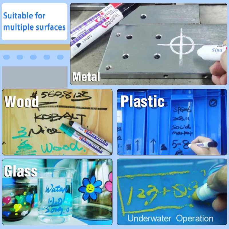 Sipa Solid Marker - Permanent Marking for Wet Surfaces