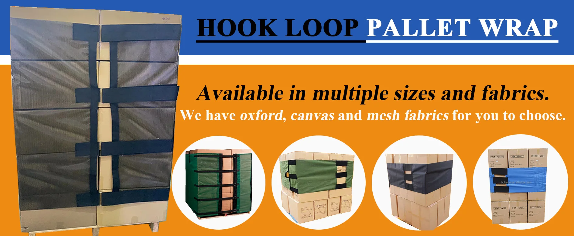 Multi-function Cargo Pallet Wrap Self-adhesive Hook and Loop Belt ...