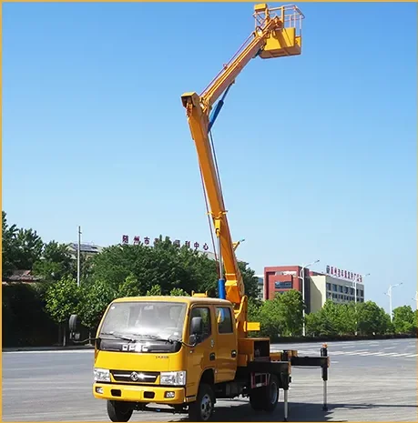 16m17m Telescopic Boom Articulated Folding Arm Bucket Cherry Picker ...