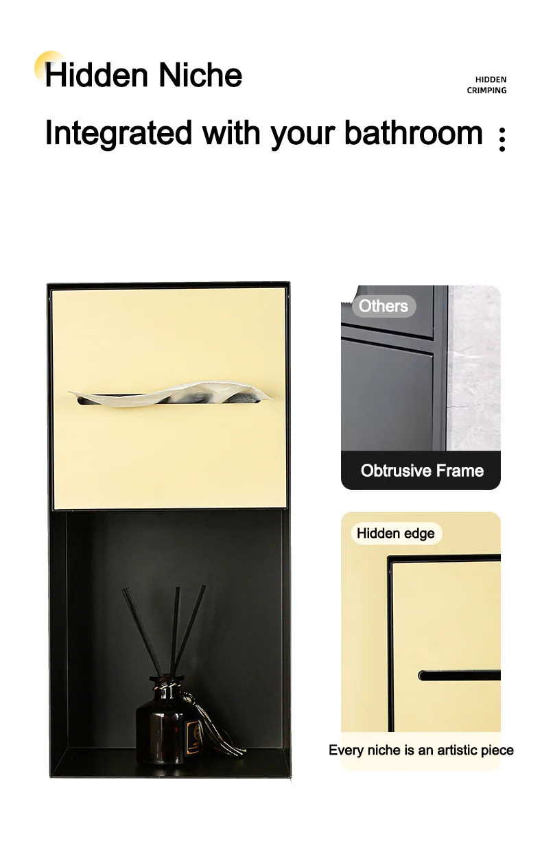 Hidden Recessed Tissue Box - Durable & Stylish Solution