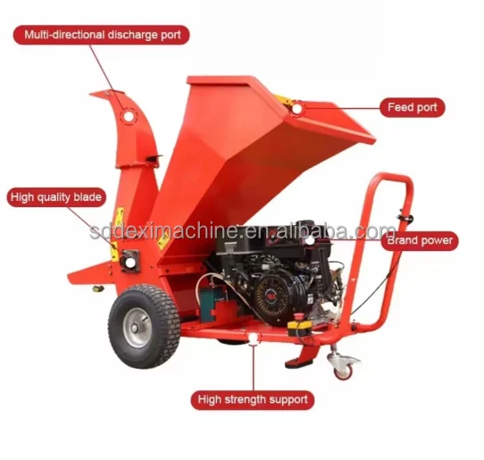 Pde Series 16hp Wood Chipper Shredder Machine And Industrial Wood ...