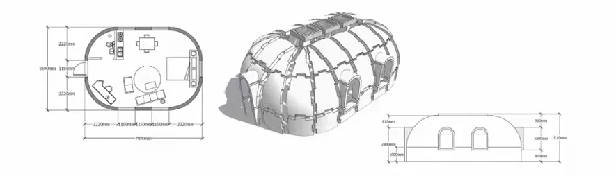 Outdoor Eco Friendly Waterproof Self Assemble Easily Assembled Prefab ...