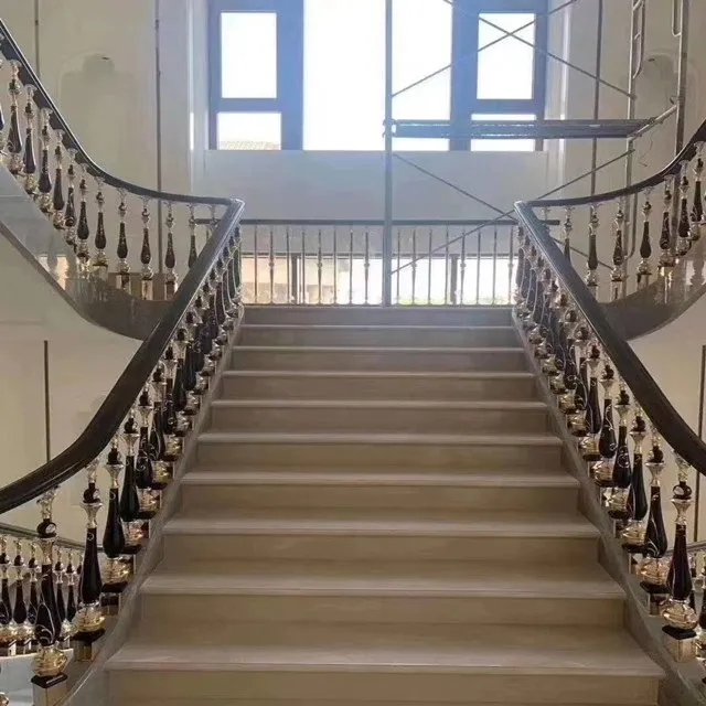 Modern Stair Step Pillar Acrylic Ball Crystal Acrylic Stair Baluster ...