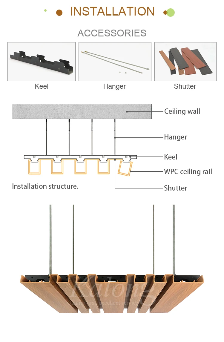 Easy Installation Wpc Ceiling Design For Hotel - Buy Easy Installation ...