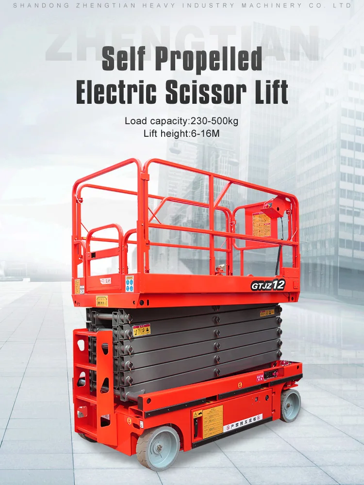 300 500 Kg Full Electric Mobile Folded Platform Portable Hydraulic ...