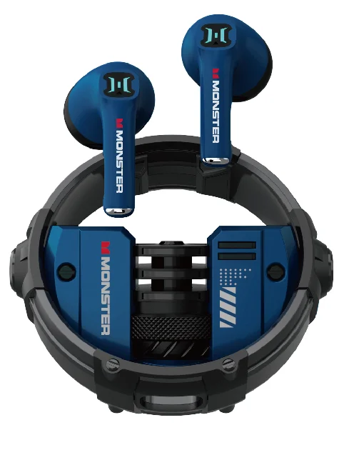 Oem For Monster Cyberpunk-inspired Blue Tooth In-ear Earbuds Headphones ...