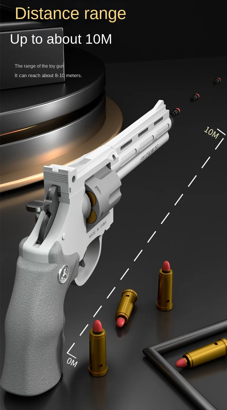ZP5 357 Upgraded Revolver Shell Ejecting Pistol Gun Airsoft Bullet Gun Outdoor CS Shooting ...