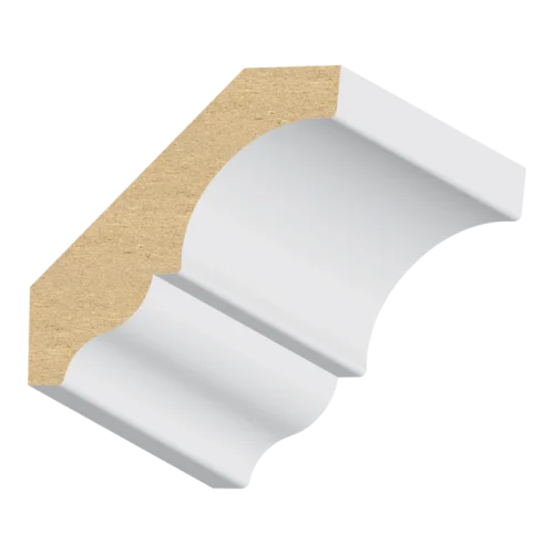 White Primed Wooden Ceiling Crown Moulding Decorative Moulding Cornice ...