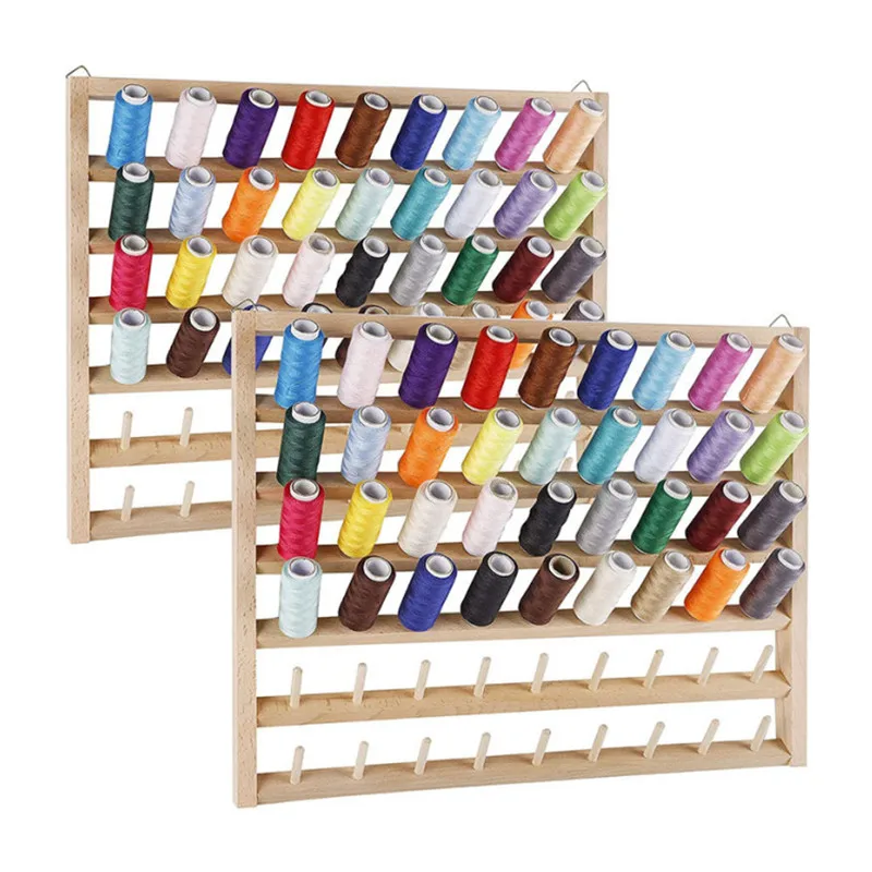 54 spool wall mounted embroidery quilting jewelry braider sewing wooden ...